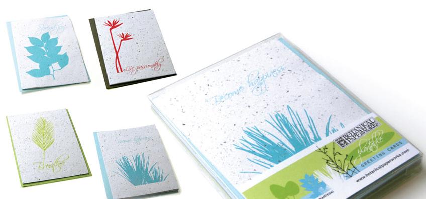 Botanical Paperworks: Eco-Friendly Greeting Card Giveaway - Sweet Greens