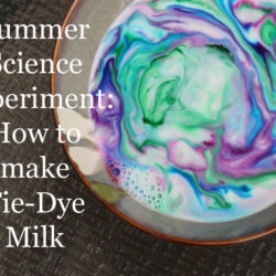 Summer Science Experiment: How to Make Tie-Dye Milk - Sweet Greens